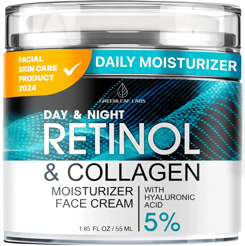 Collagen Face Cream with Retinol & Hyaluronic Acid – GreenLeafLabs